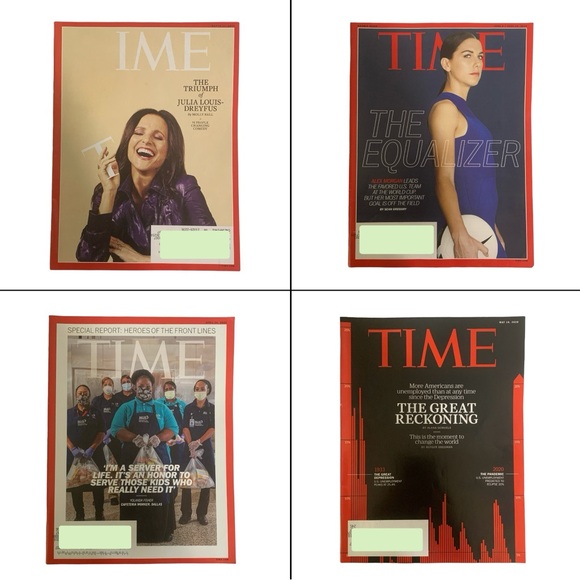 Time Magazine | Accents | Lot Of 4 Time Magazines Mixed Dates 29 2020 ...